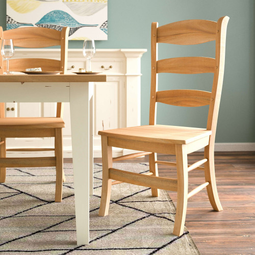 Peg & Dowel Ladder Back with Wooden Seat