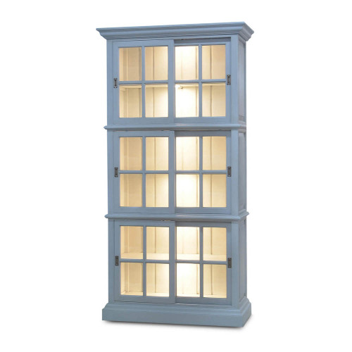 English Bookcase 1 Column with 3 Led
