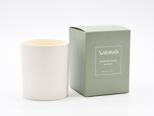 Dappled Olive Naturals Candle - Australian Made - Bramble Bay Naturals Collection