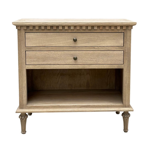 Marie Large Side Table - Weathered Oak | Hamptons