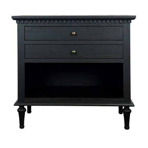 Marie Side Table Black Oak Large | Hamptons