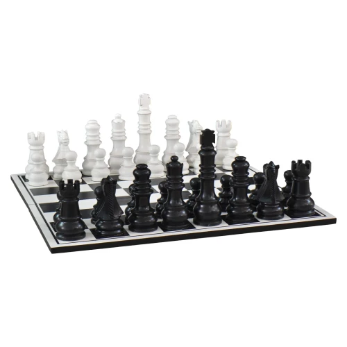 Gentlemen'S Chess Set - Black- White