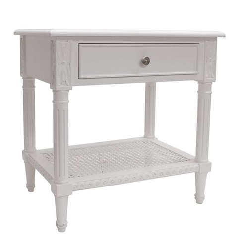 Polo Side Table White - French Country Furniture
