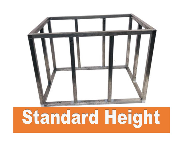 DIY outdoor kitchen module frames