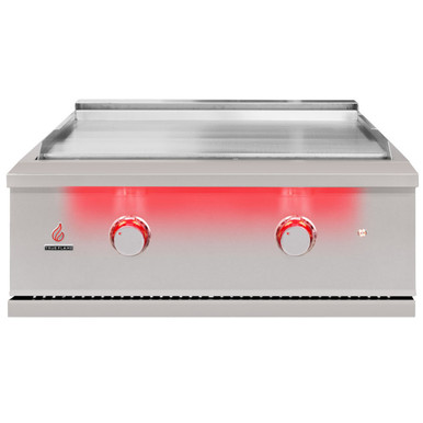 TrueFlame 30-Inch Built-In Natural Gas Commercial Style Flat Top ...