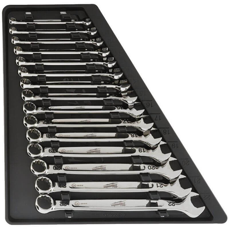 MILWAUKEE 15 PIECE METRIC COMBINATION SPANNER SET | ToolForce
