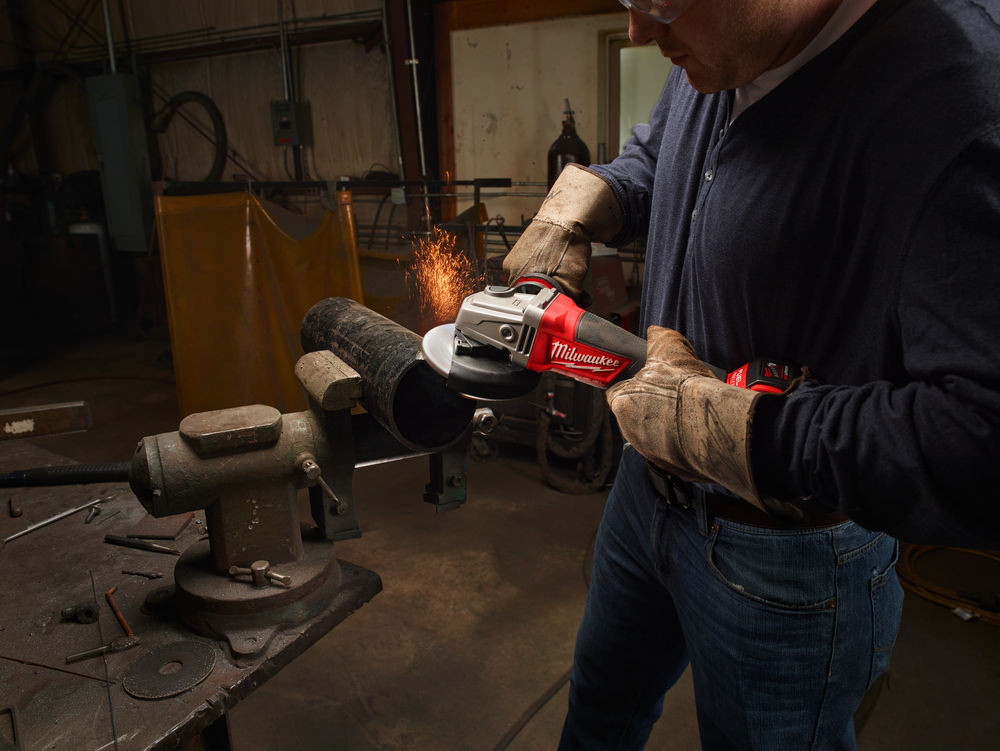 Milwaukee M18 Fuel High Torque Impact Wrench and Grinder Twin Pack ...