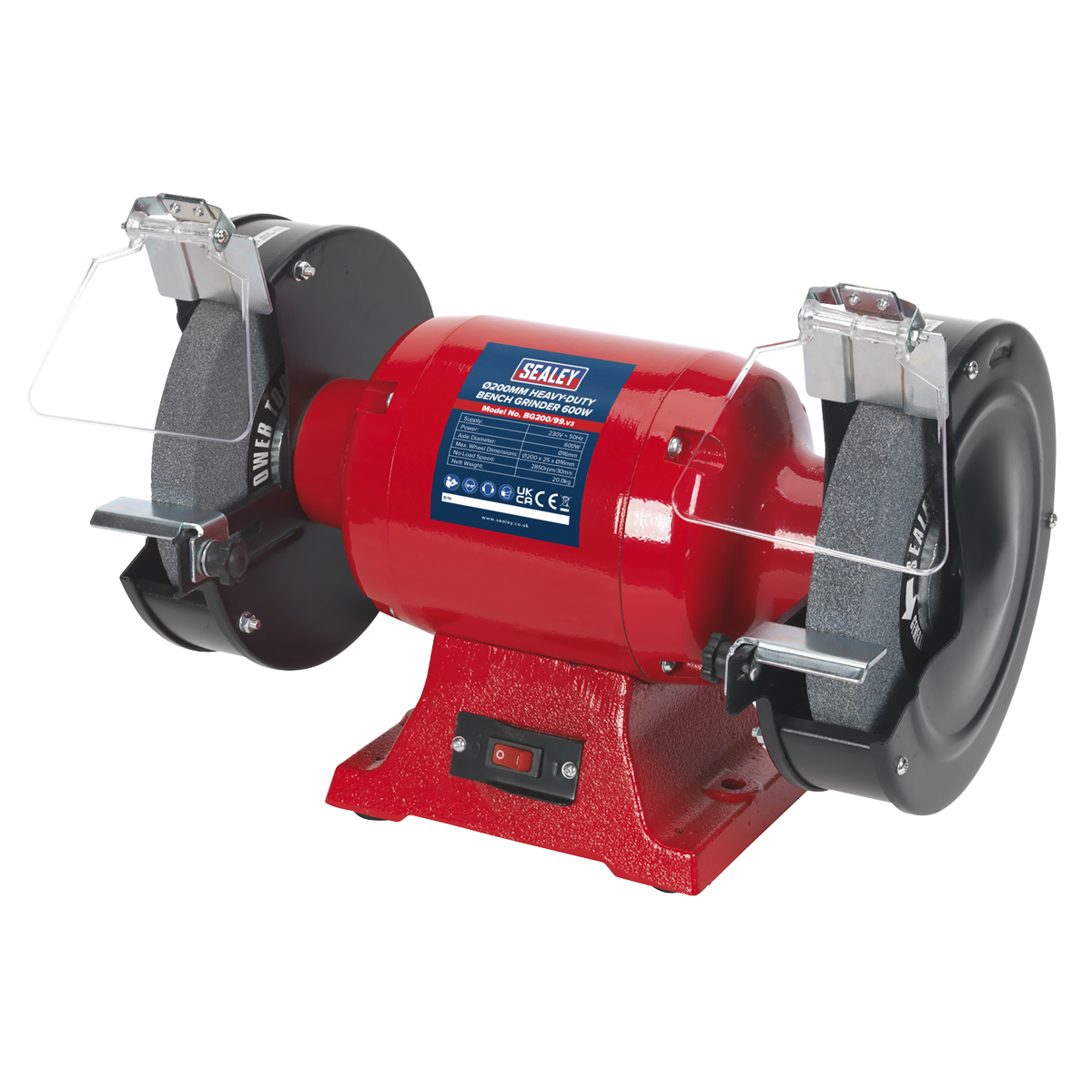 Sealey Bench Grinder ¯200mm 600W/230V Heavy-Duty BG200/99 | toolforce.ie