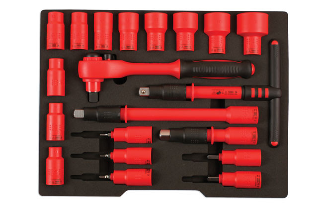 Laser Insulated Socket Set 1/2"D 20pc 6149 | Toolforce
