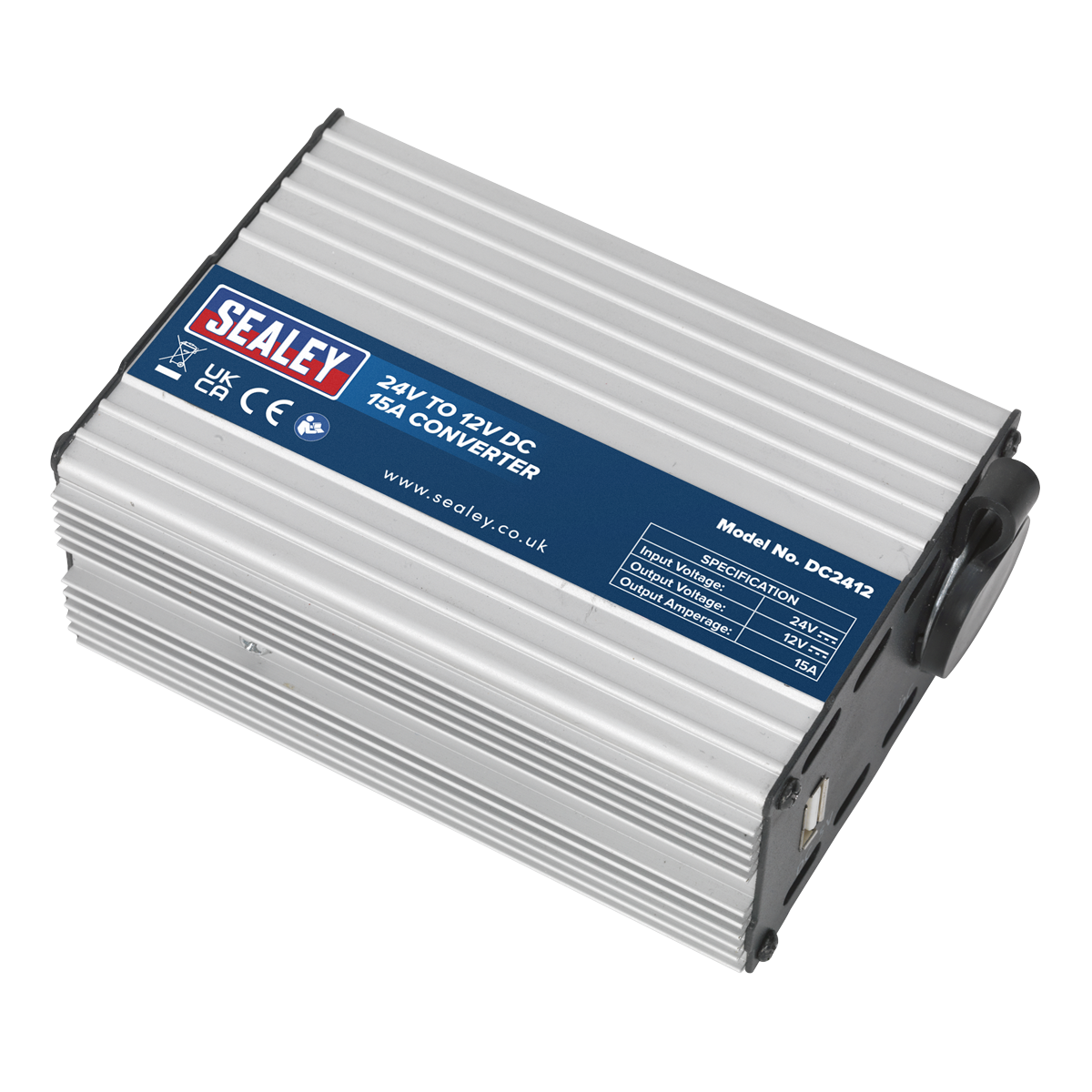 Sealey Converter 24V to 12V DC 15A DC2412 | toolforce.ie