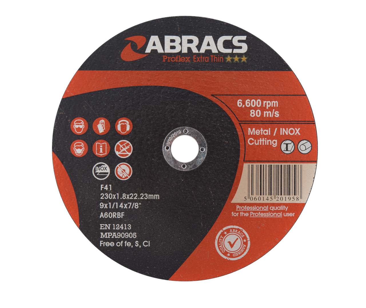 Abracs Proflex Extra Thin Cutting Disc 230mm x 1.8mm INOX PFET23018FI ...