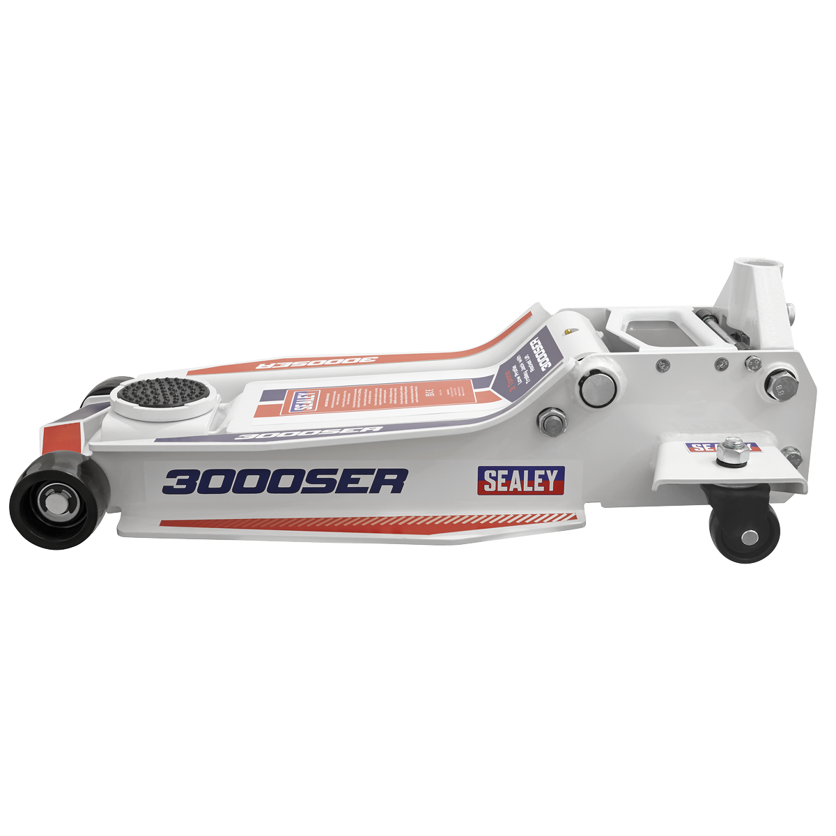 Sealey 3 Tonne Low Profile Trolley Jack with Rocket Lift 3000SER ...