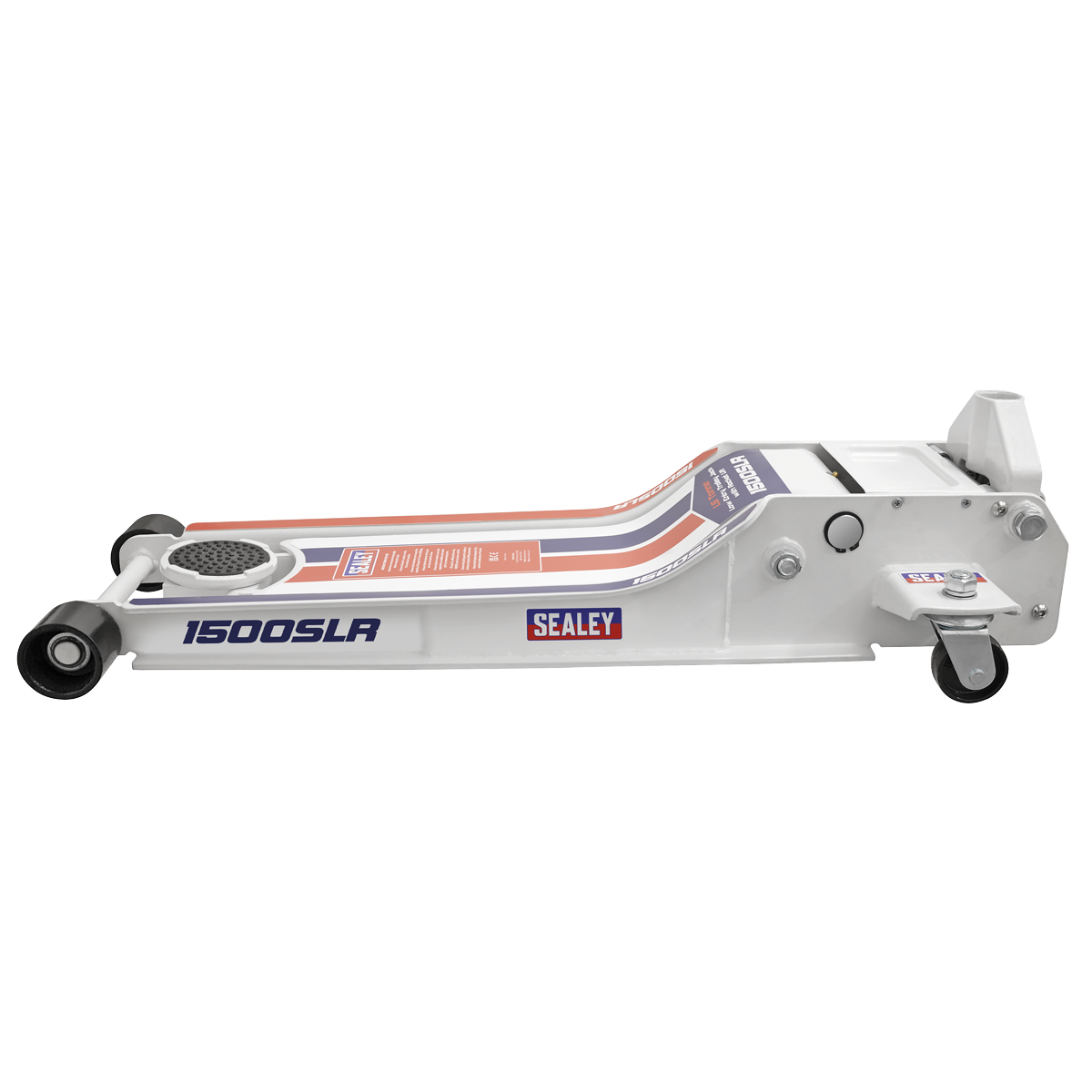 Sealey 1.5 Tonne Low Profile Trolley Jack with Rocket Lift 1500SLR ...
