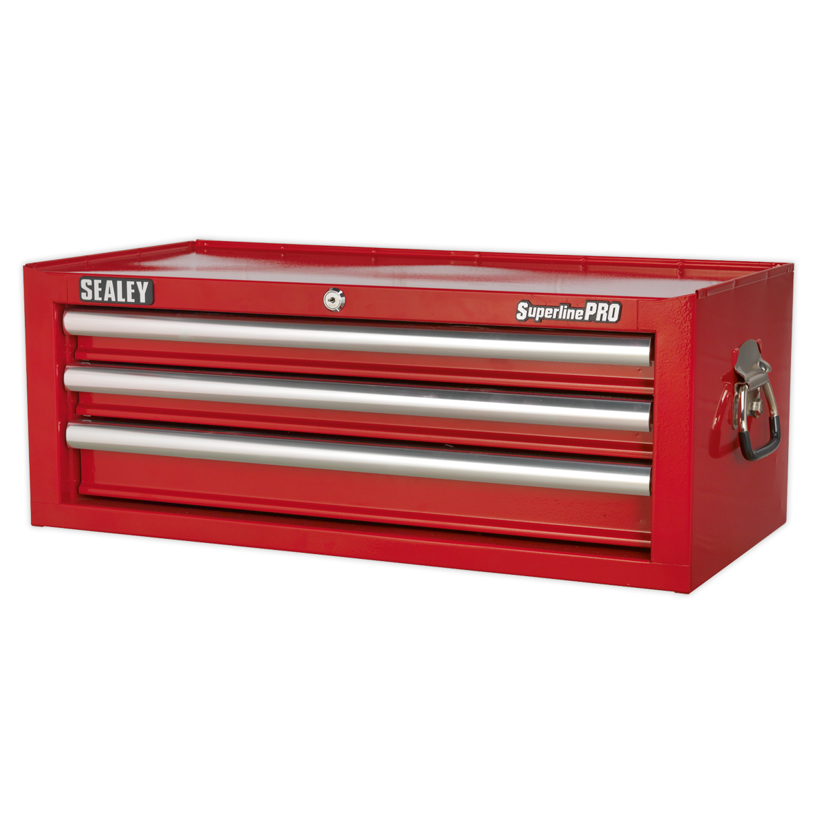 Sealey 3 Drawer Mid-Box with Ball-Bearing Slides - Red AP33339 ...
