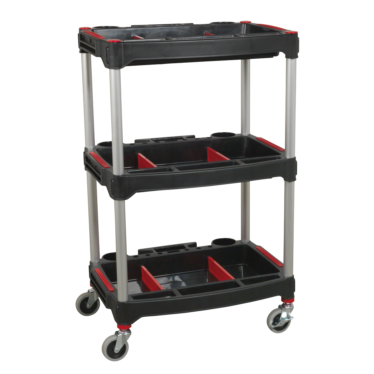 Sealey 3-Level Composite Workshop Trolley with Parts Storage CX313 ...