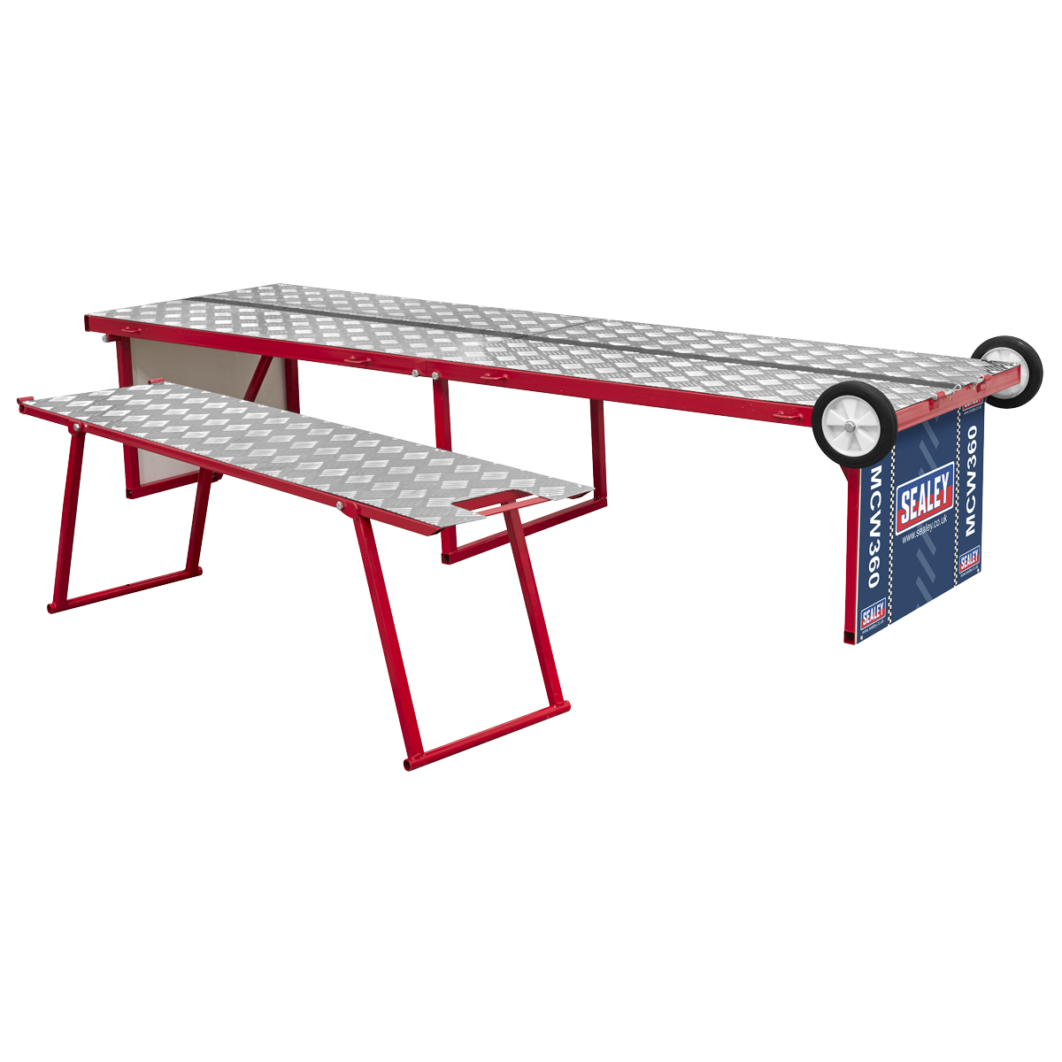 Sealey 360kg Motorcycle Portable Folding Workbench / Pit Table With ...