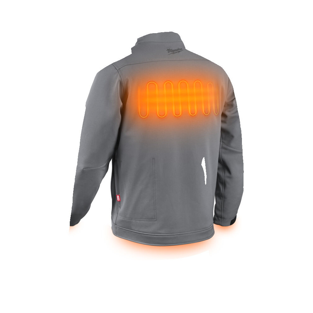 Milwaukee M12 Heated Grey Work Jacket M12HJGREY5 | Toolforce.ie