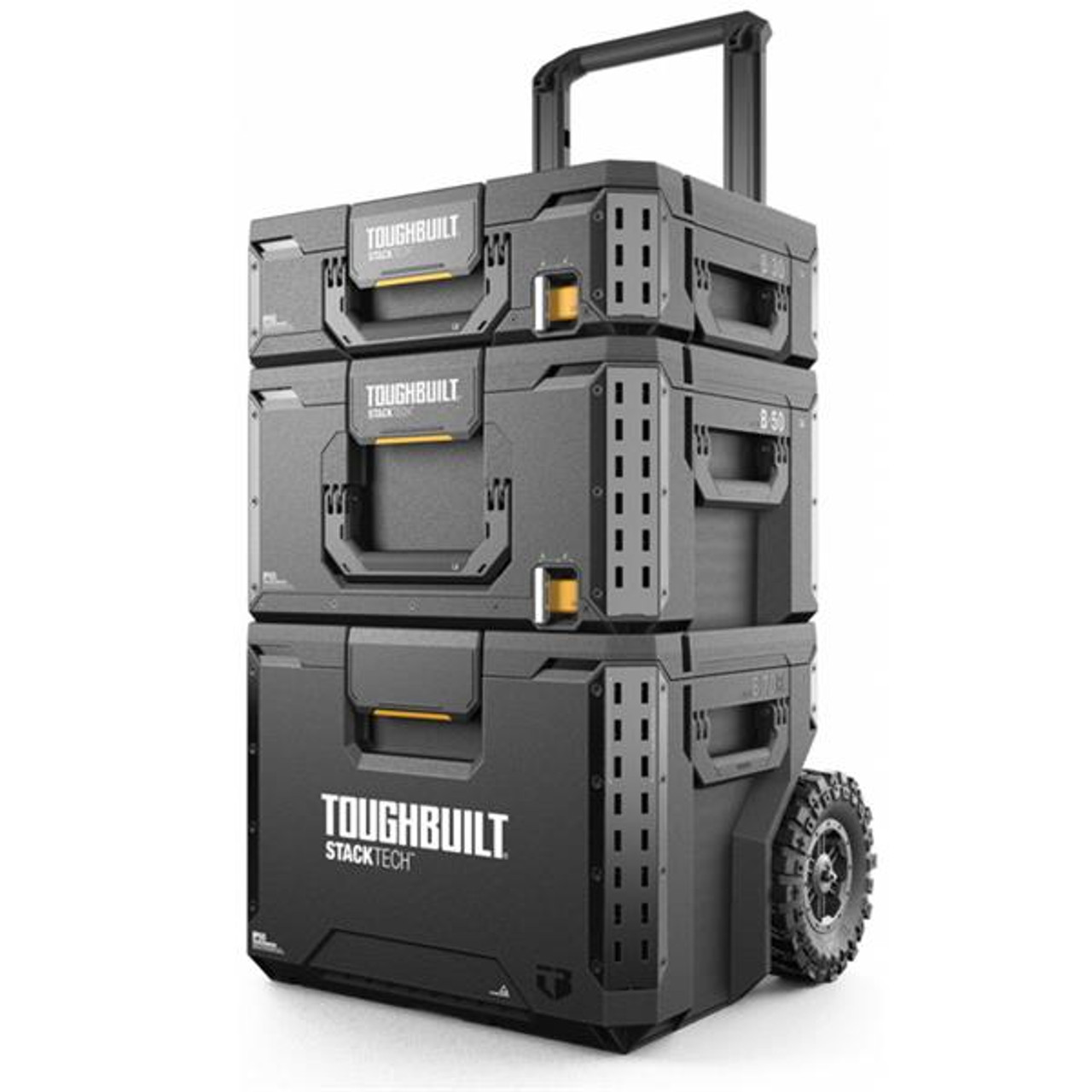 ToughBuilt StackTech TB-B1S3-B-70R Rolling Tool Box 3 Piece Set ... ToughBuilt StackTech TB-B1S3-B-70R Rolling Tool Box 3 Piece Set ...