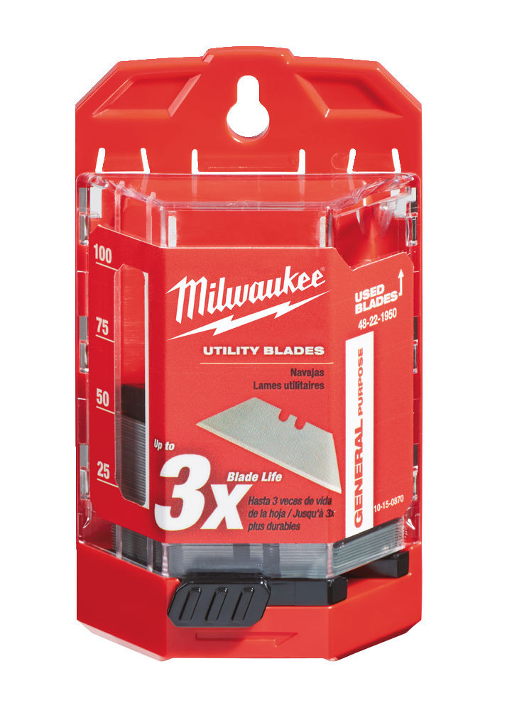 Milwaukee General Purpose Utility Blades - 50 pack 48221950 | Toolforce.ie