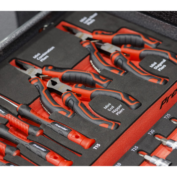 Sealey Premier Precision Screwdriver & Mini Pliers Set with Tool Tray ...