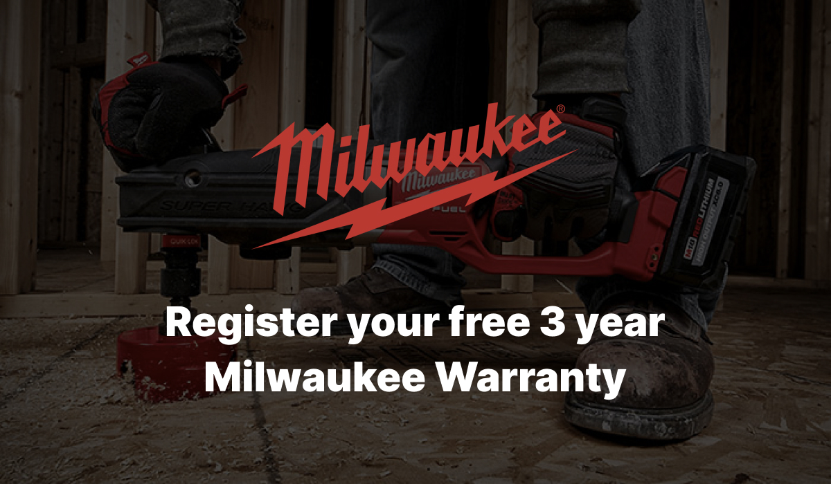 How to Register your Free 3 yr Milwaukee Warranty - Toolforce - Tools ...