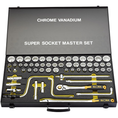 Draper Metric, Whitworth and Imperial Socket Set, 1/2" Sq. Dr. (58 ...