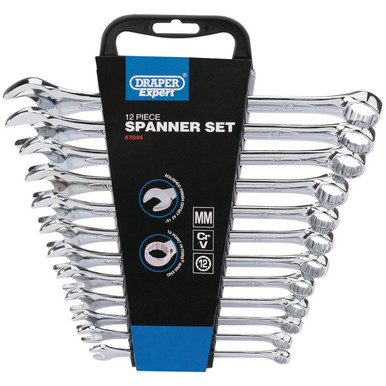 Draper Expert HI-TORQ Metric Combination Spanner Set (12 Piece) 47044 ...