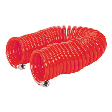 Coiled air hose store