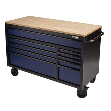 Bunker Workbench Roller Cabinet 10 Drawer 56 Blue 08237 Toolforce