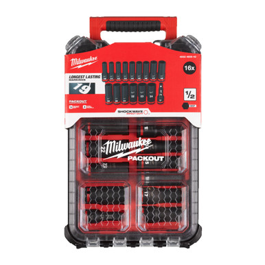 Milwaukee Packout Impact Socket Set 1/2"Dr 4932480943 | Toolforce