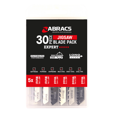 Abracs Jigsaw Blades Mixed 30 Piece Pack ABTMIX30 | Toolforce.ie