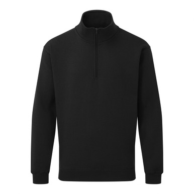 TuffStuff 167 Fort Workforce 1/4 Zip Black Sweater | Toolforce.ie