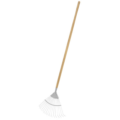 Sealey Lawn Rake with Long Ash Handle & Stainless Steel Tines GTWH010 ...