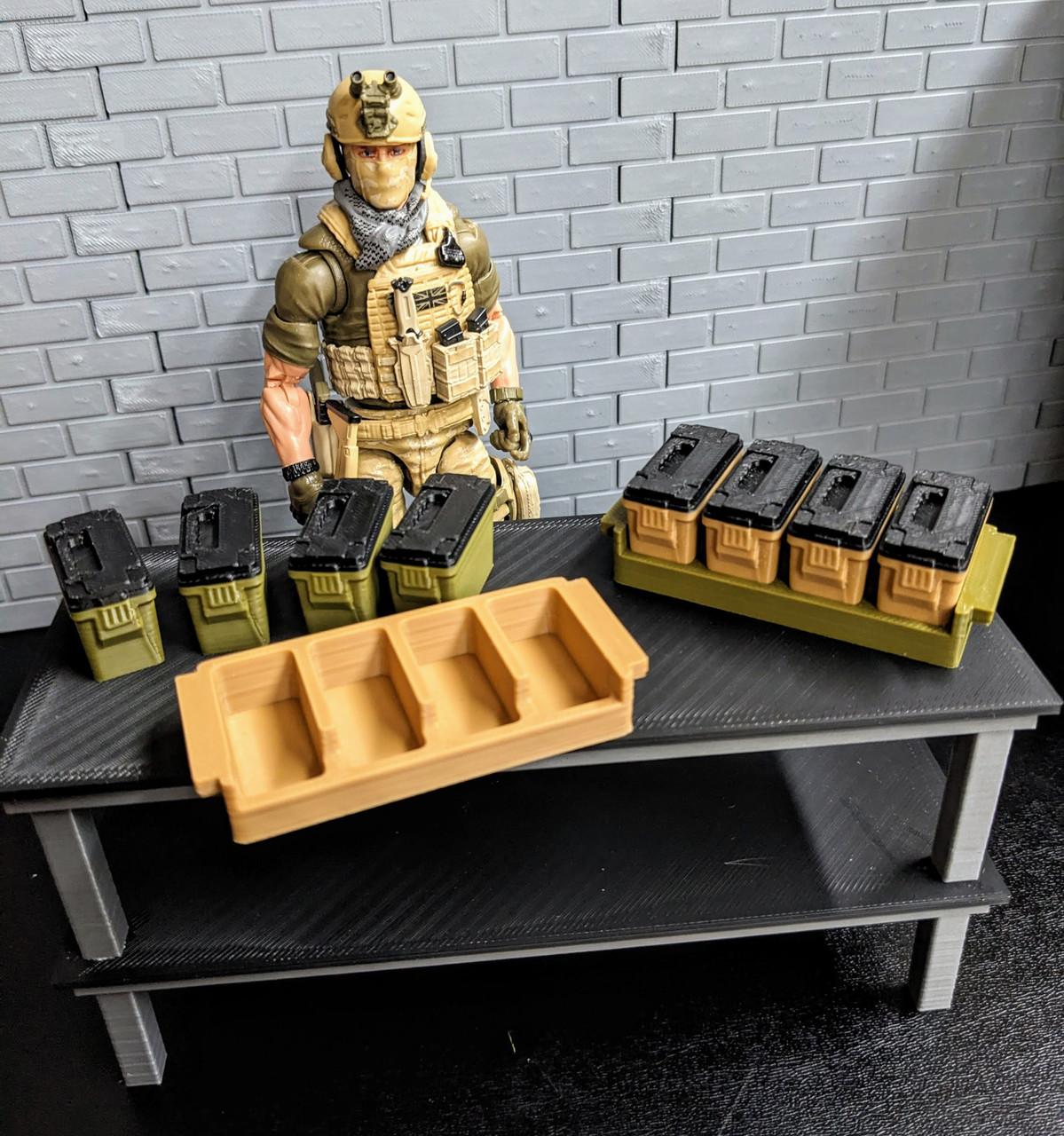 Red Atlas Creations | Modern Ammo Box 4-Pack with Tray