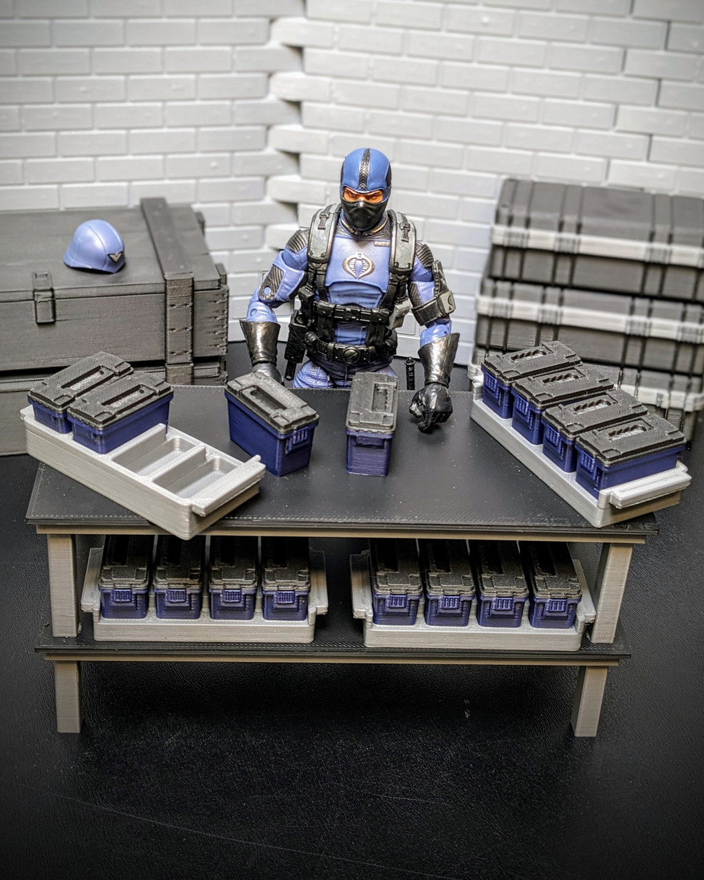 Red Atlas Creations | Modern Ammo Box 4-Pack with Tray