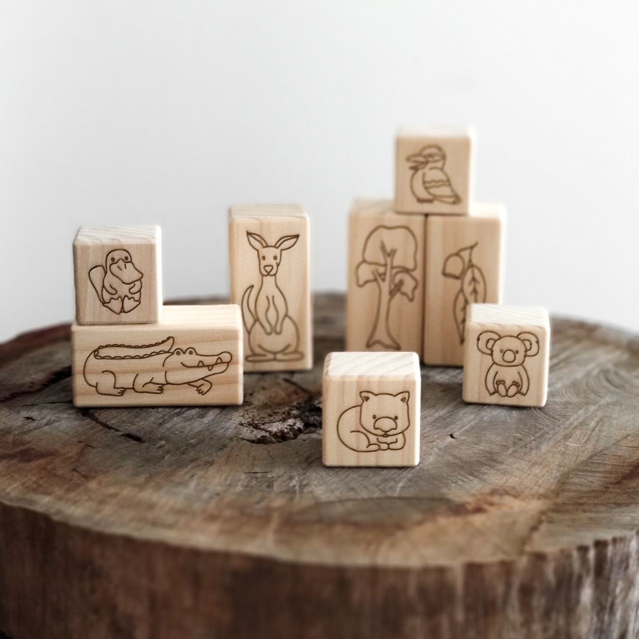 Natural Aussie Bushland Blocks - Handmade | Page and Pine