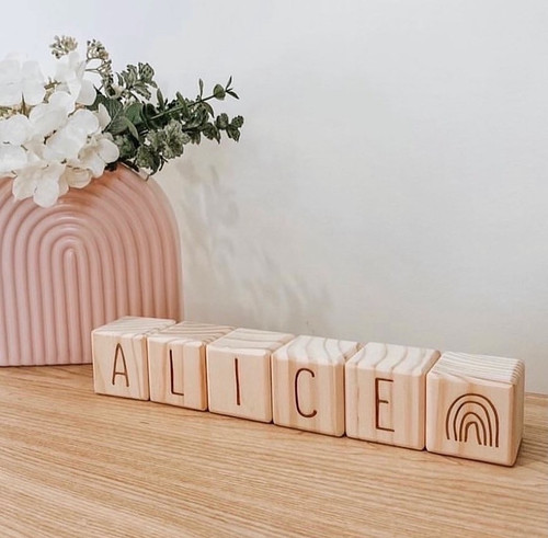 Wooden Letter Blocks | Page and Pine