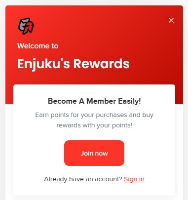 Join Enjuku Rewards - FREE - Enjuku Racing