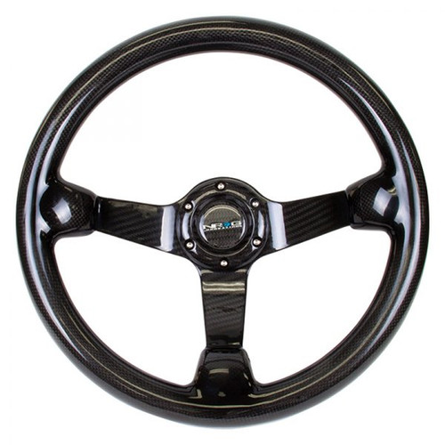 NRG Carbon Fiber Steeering Wheel (350mm) Deep Dish - Full Carbon ...