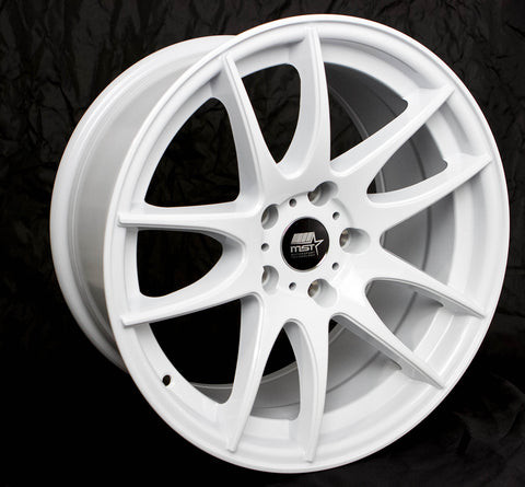 MST Wheels MT30 17x9.0 30 5x114.3 - Full Glossy White - Enjuku Racing