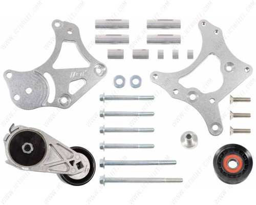 ICT Billet LS1 Camaro LS high mount Alternator Relocation Bracket LS1 ...