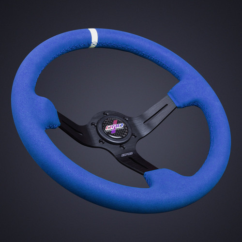 DND Performance Full Colored Alcantara Race Wheel - Blue - Enjuku Racing
