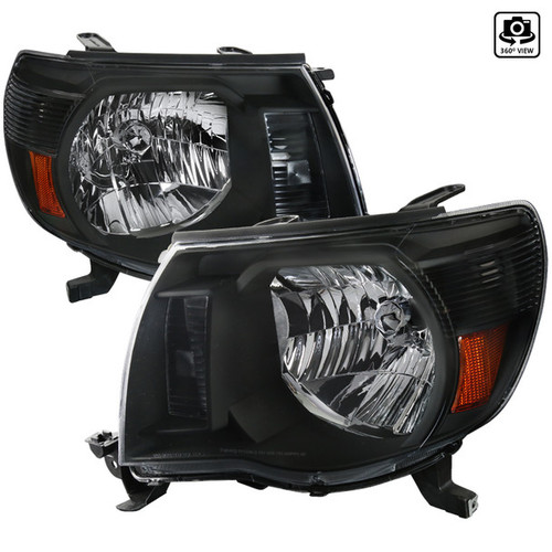 Spec-D 2005-2011 Toyota Tacoma Factory Style Headlights (Matte Black ...