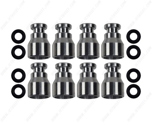 ICT Billet FAST LSXR Fuel Rail Only - Fuel Injector Spacer 8pc Set ...