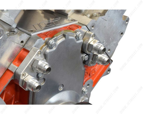 ICT Billet LS Remote Mount Water Pump Adapters w/ -12AN Fittings ...