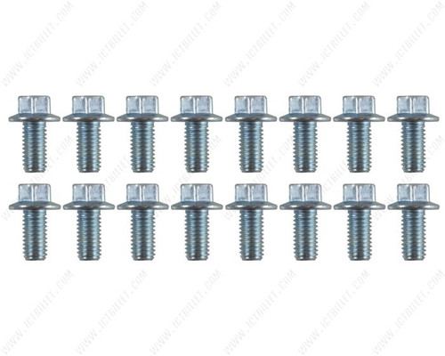 ICT Billet 16pc Transmission Pan Bolt Set (for 4L60e 2004R 700R4 200R4 ...