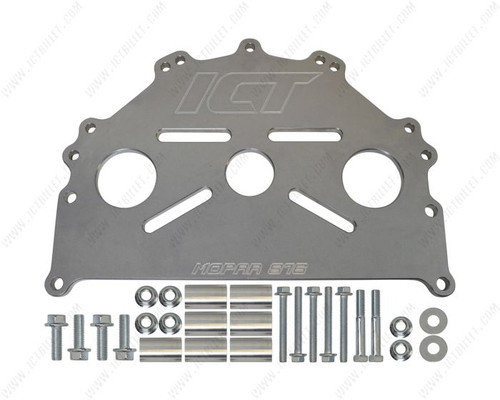 ICT Billet Engine Safe - Stand Adapter Plate Mopar LA B RB Hemi Heavy ...