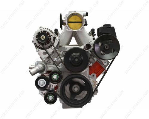 ICT Billet LS Truck Turbo Alternator Relocation Bracket for LS3 LS1 ...