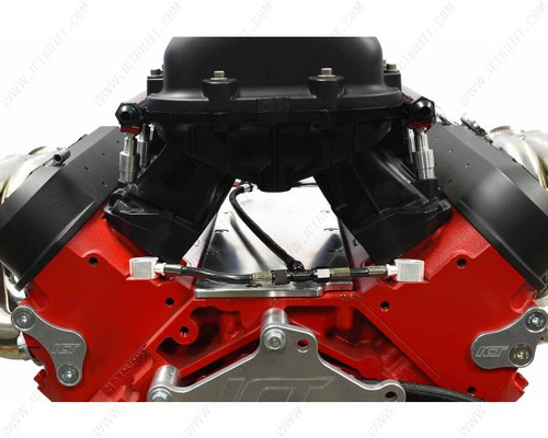 ICT Billet LS Cylinder Head Coolant Steam 4 Port Crossover Hose Kit ...