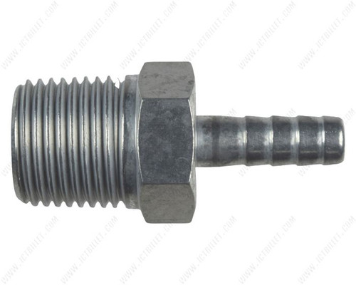 ICT Billet Straight 1/2" NPT Pipe to 5/16" .3125" Hose Barb Fitting ...